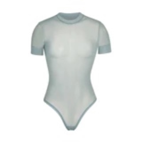 SKIMS | Tops | Skims Summer Mesh Tshirt Bodysuit | Poshmark